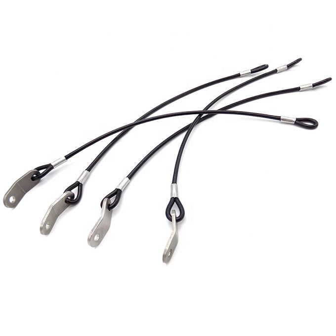 bride simple de câble métallique de jambe de l'acier inoxydable 7*7 316 ...